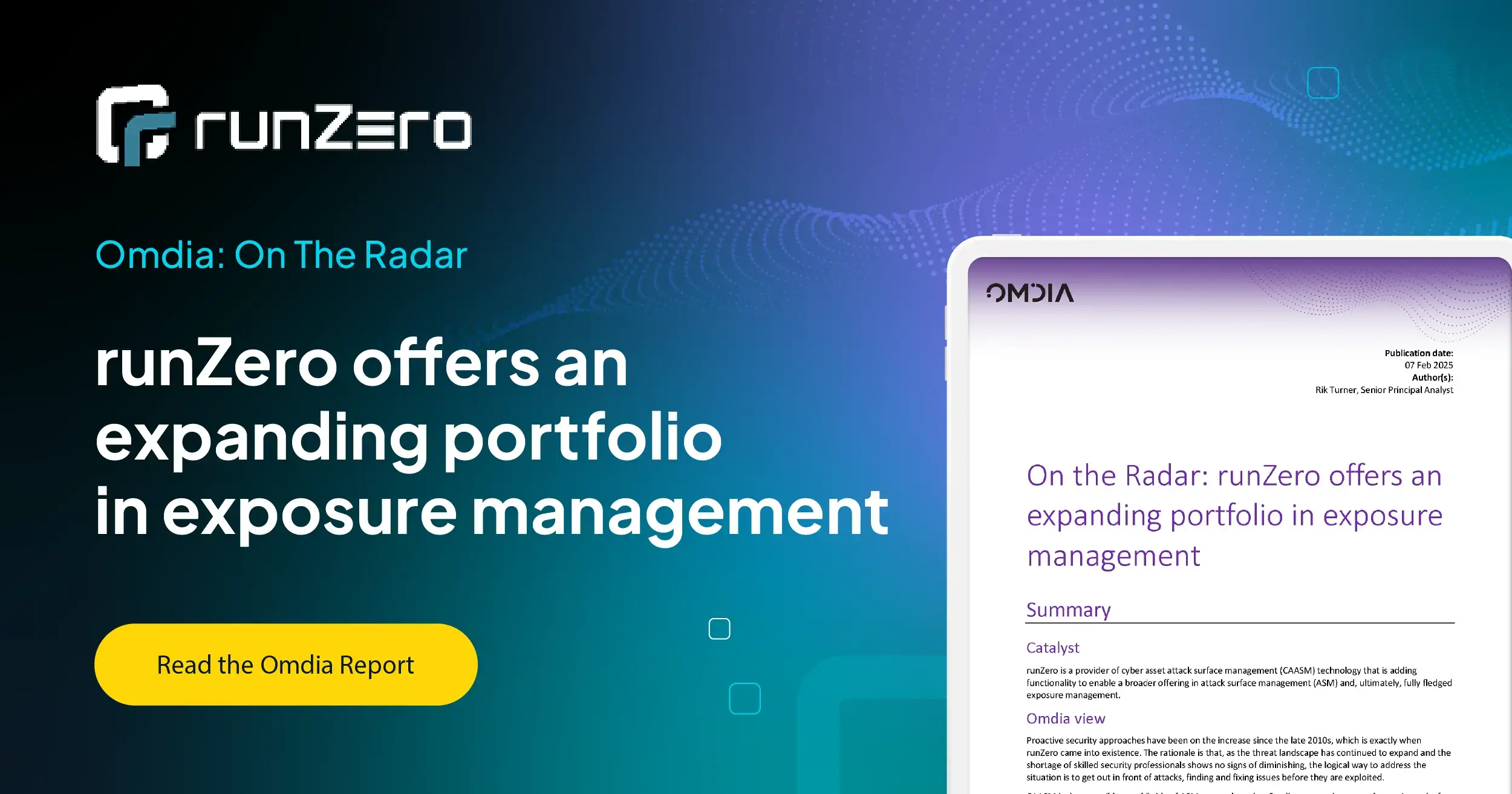 Omdia: runZero's Expanding Exposure Management Portfolio